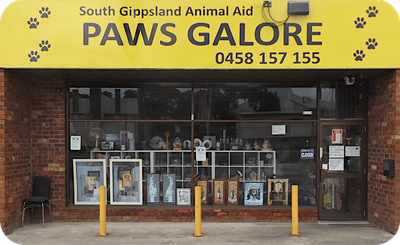 Paws Galore Thrift Shop South Gippsland Animal Aid